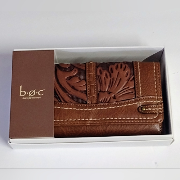 boc | Bags | B O C Leather Wallet New With Box | Poshmark